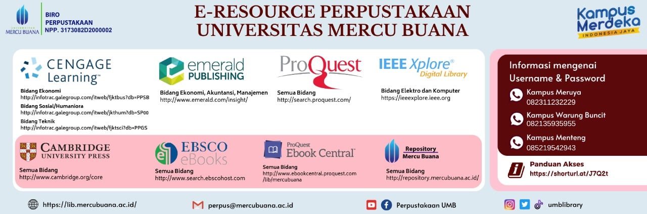 Beranda | Perpustakaan Universitas Mercu Buana